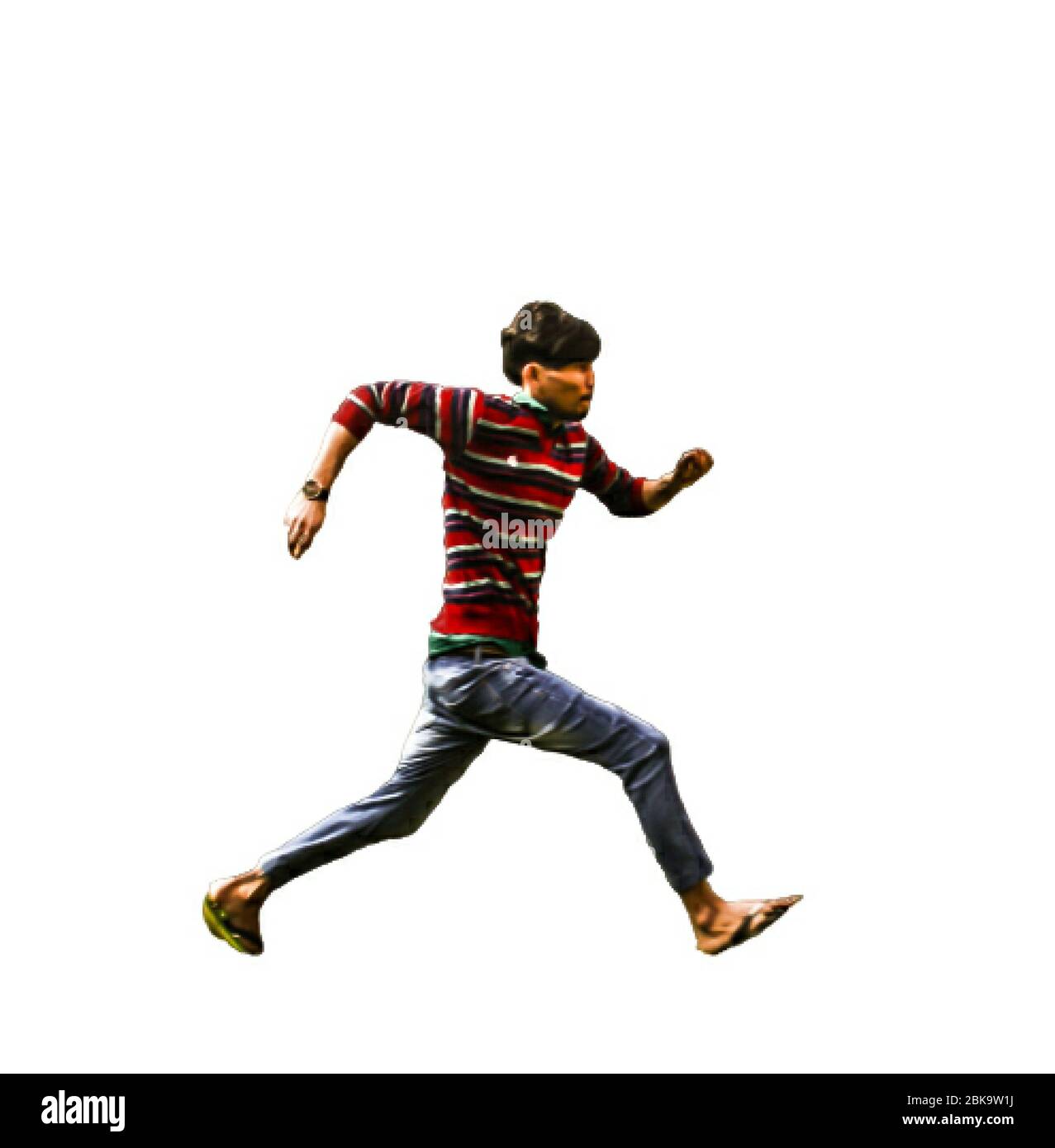 A picture of model in jumping move Stock Photo - Alamy