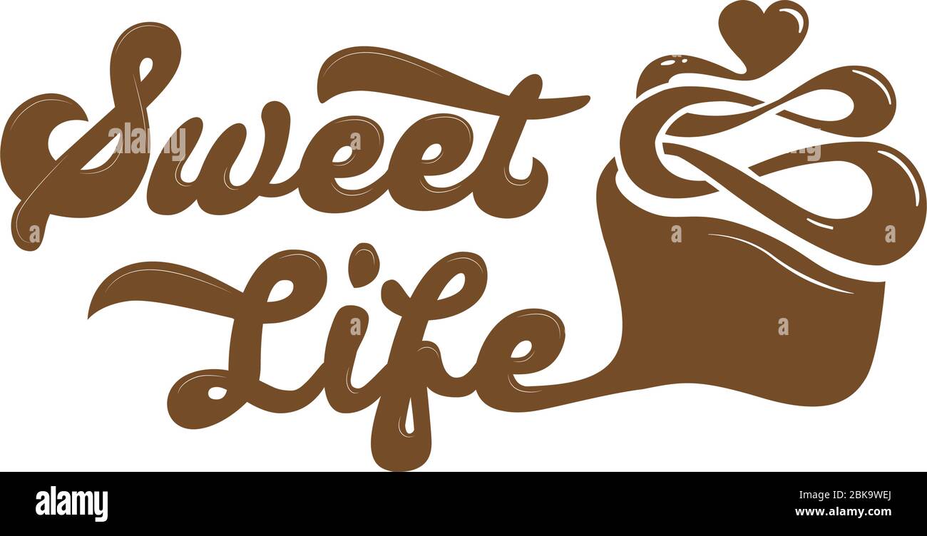 Sweet treat birthday card cake Stock Vector Images - Alamy