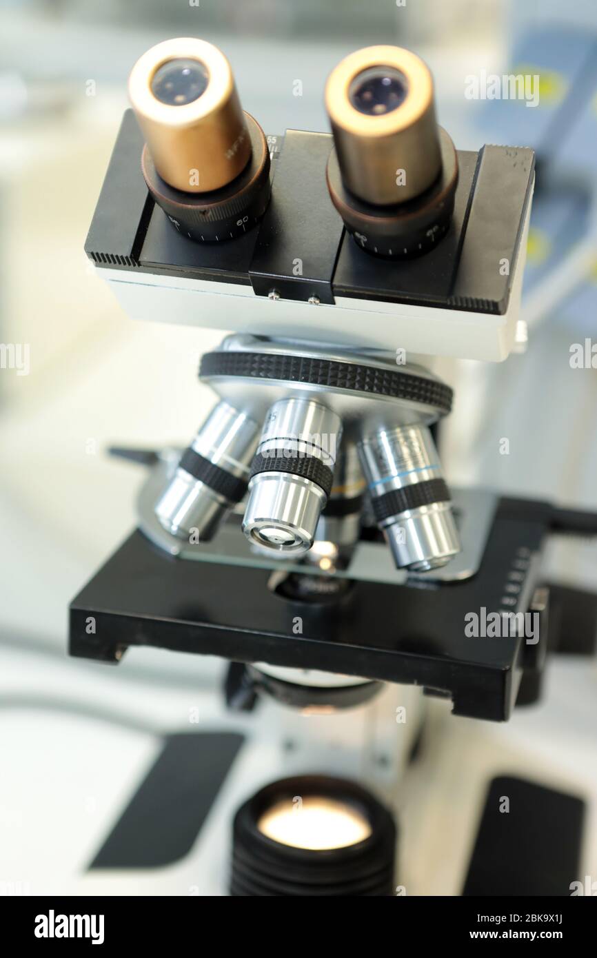 Sample magnified under microscope hi-res stock photography and images ...