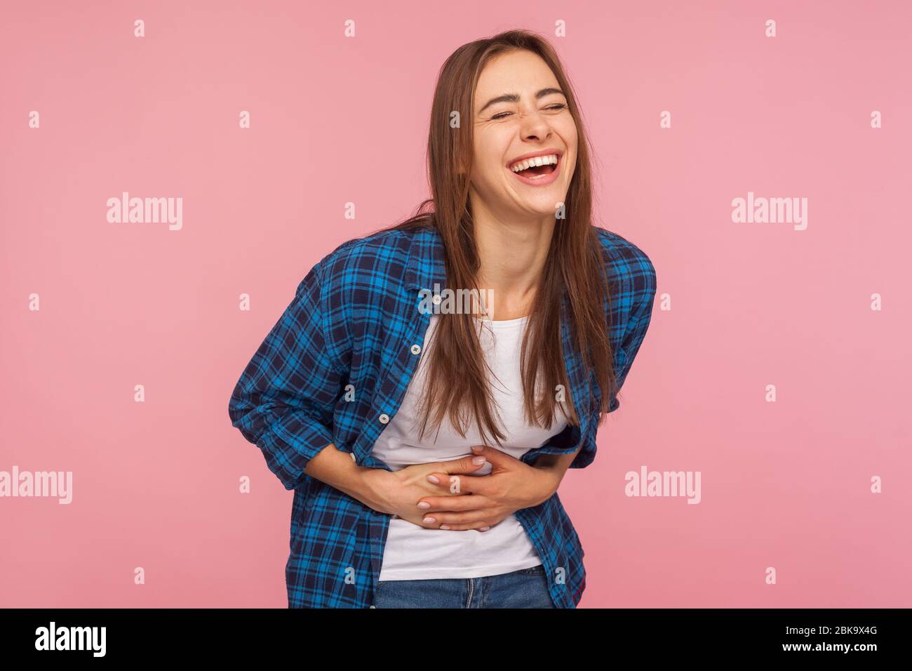 Girl chuckling hi-res stock photography and images - Alamy