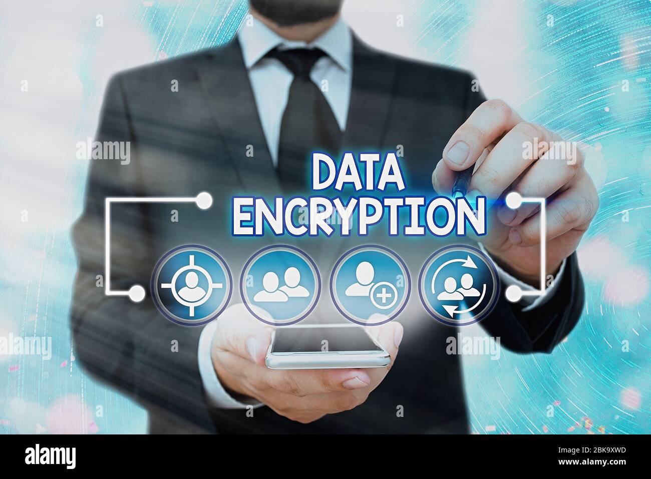 Handwriting Text Data Encryption Conceptual Photo Symmetrickey Algorithm For The Encrypting