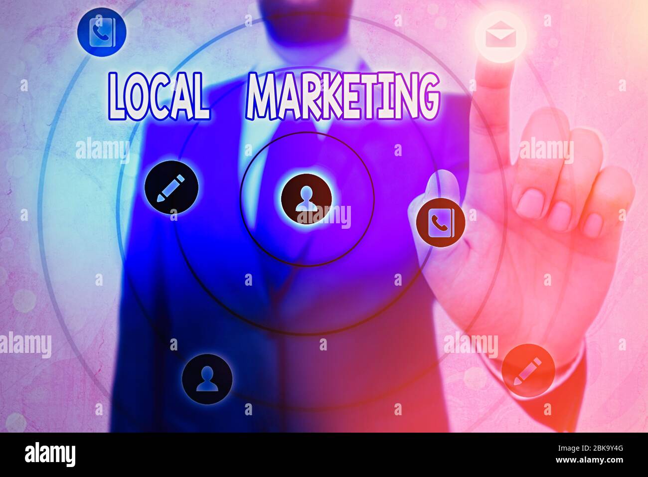 Conceptual hand writing showing Local Marketing. Concept meaning A ...