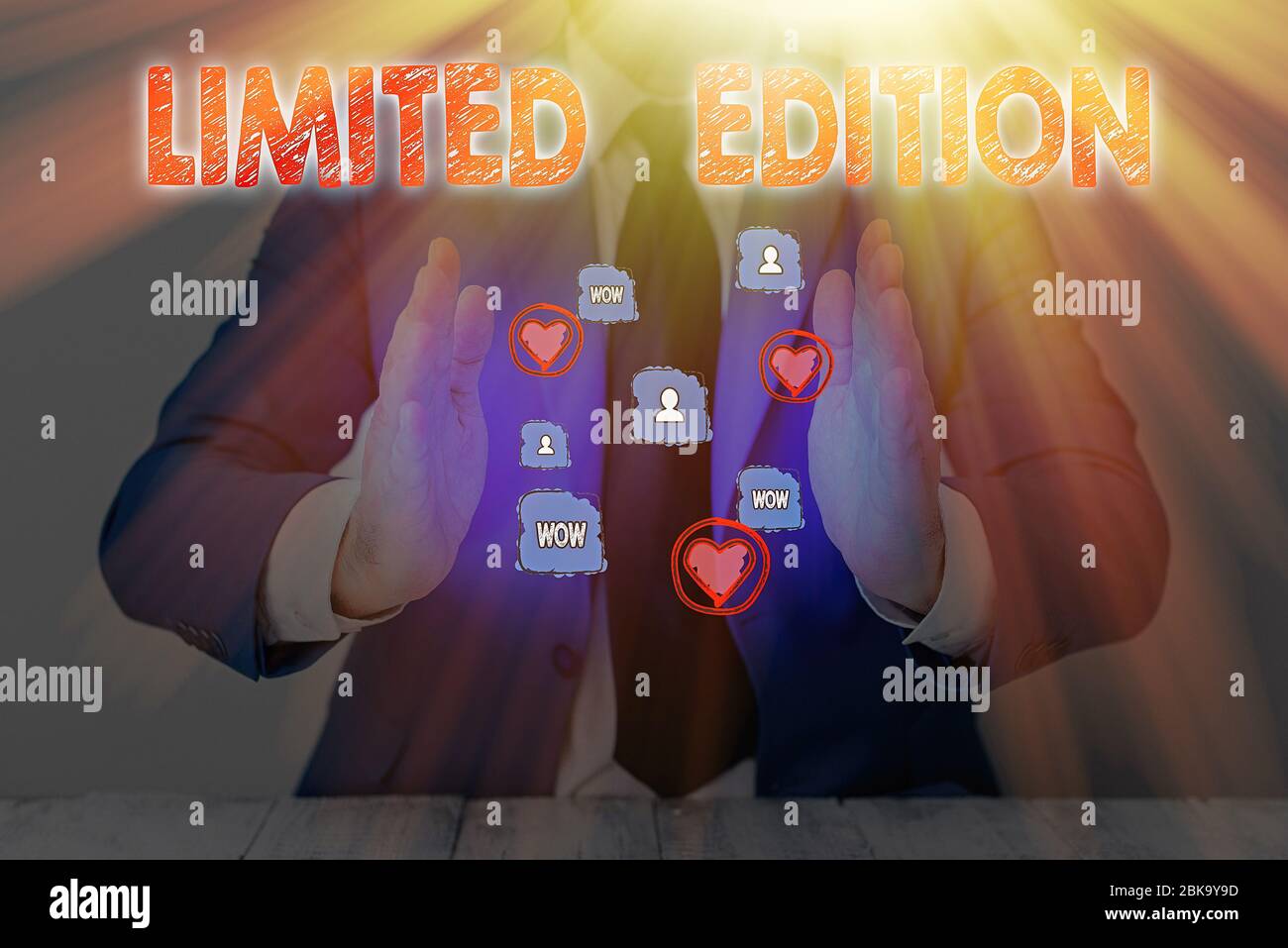 Text sign showing Limited Edition. Business photo text Work of ...