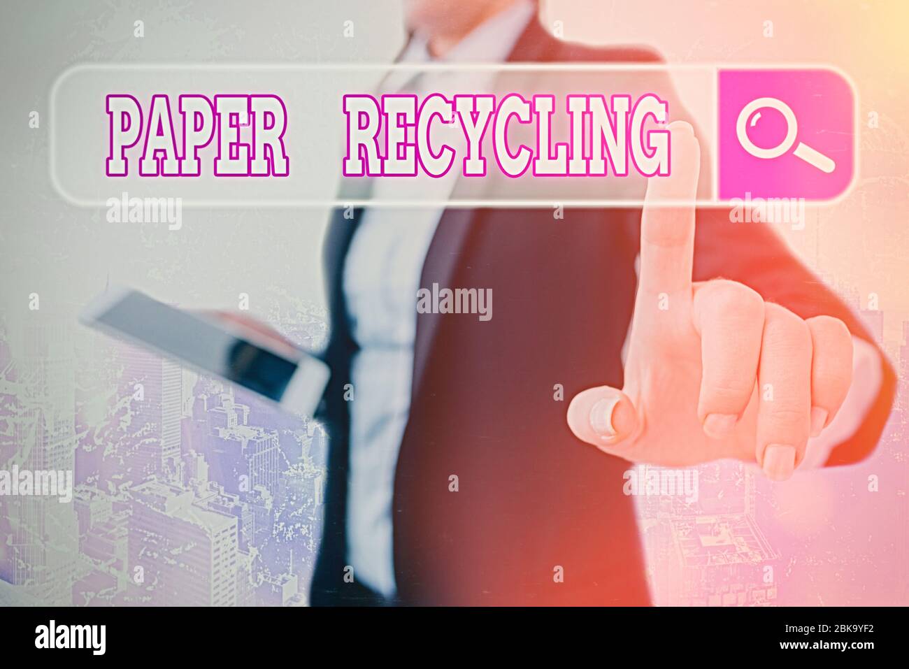 Writing note showing Paper Recycling. Business concept for Using the ...