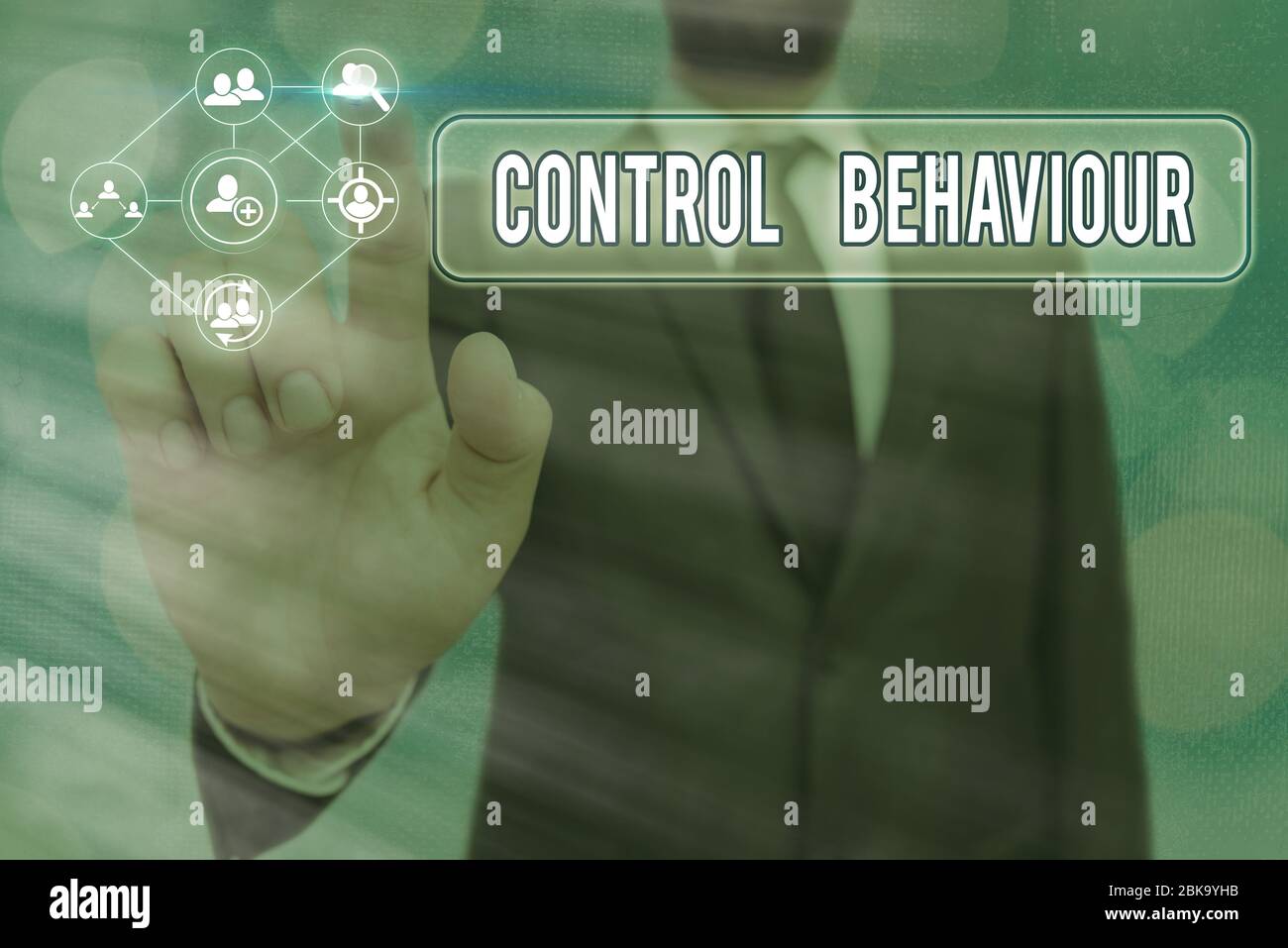 Conceptual hand writing showing Control Behaviour. Concept meaning ...