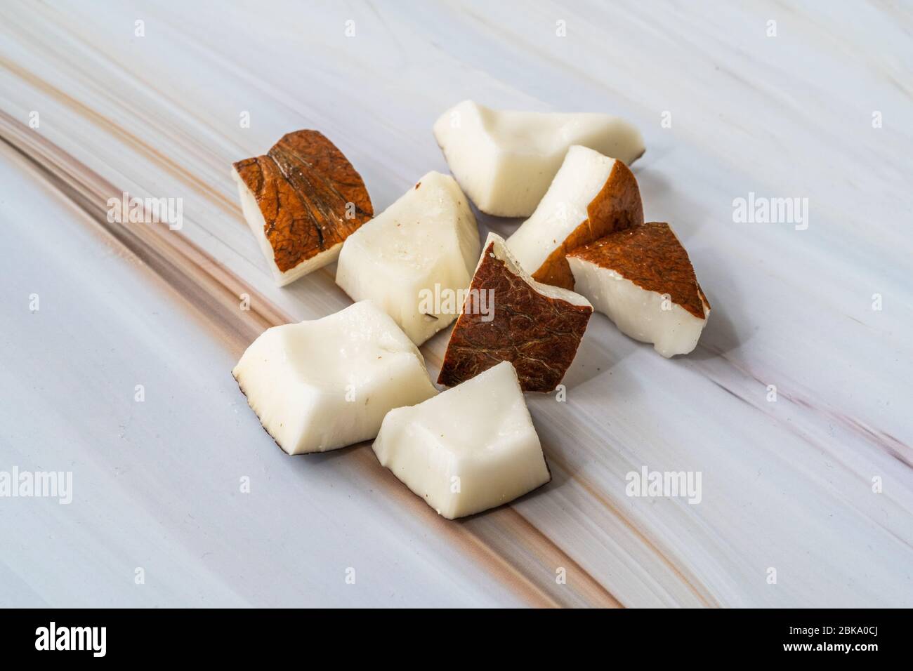 Healthy Organic Fresh Vegetarian Snacks Coconut Bites and Slices. Ready ...
