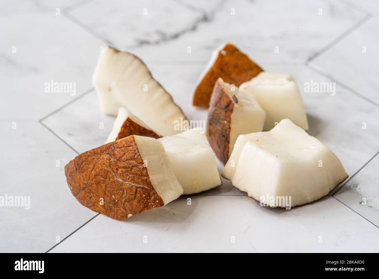 Healthy Organic Fresh Vegetarian Snacks Coconut Bites and Slices. Ready ...