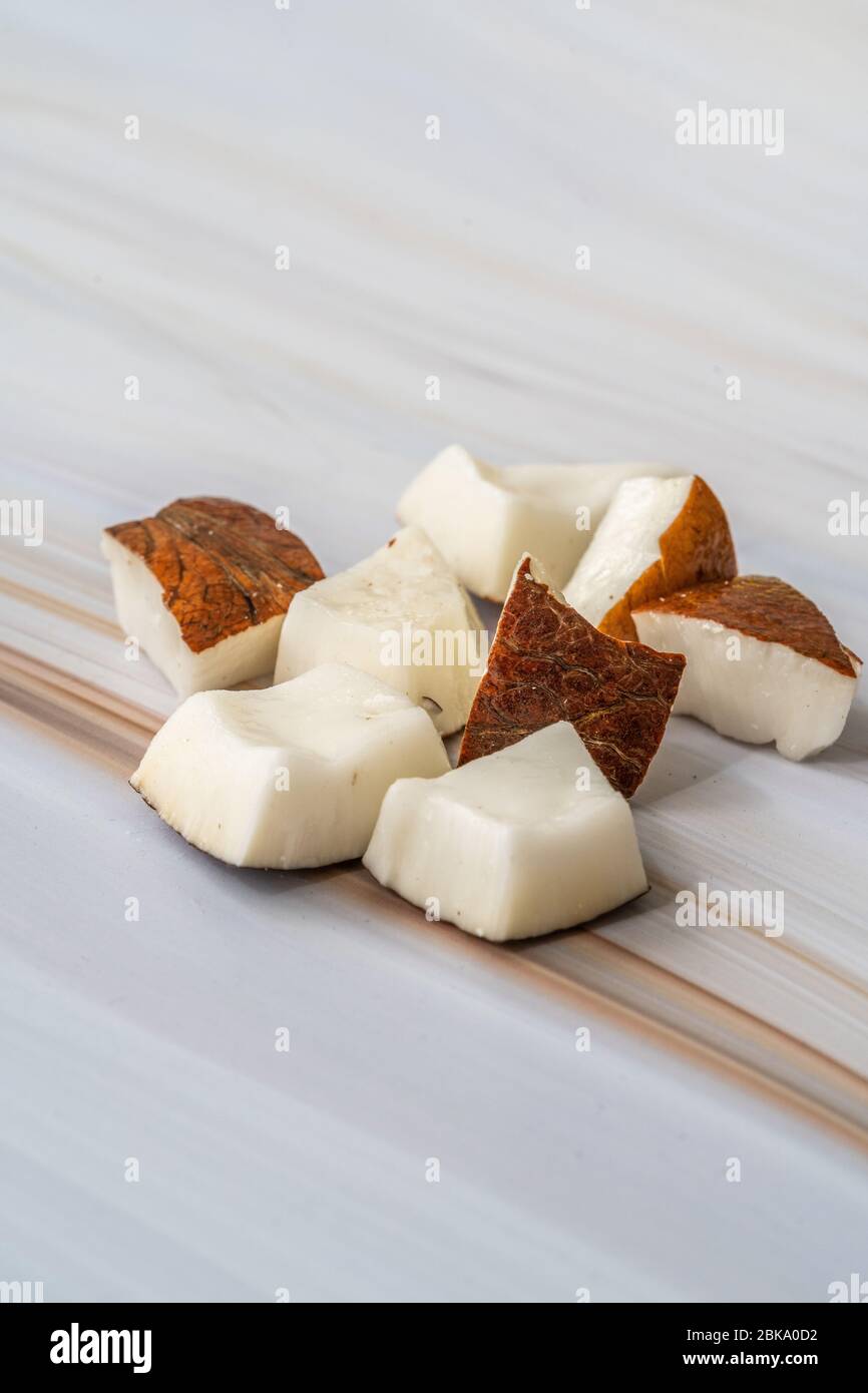 Healthy Organic Fresh Vegetarian Snacks Coconut Bites and Slices. Ready ...