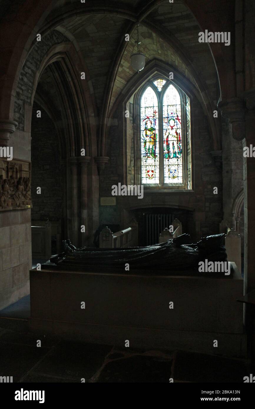 Interior of Brecon Cathedral, Wales Stock Photo - Alamy
