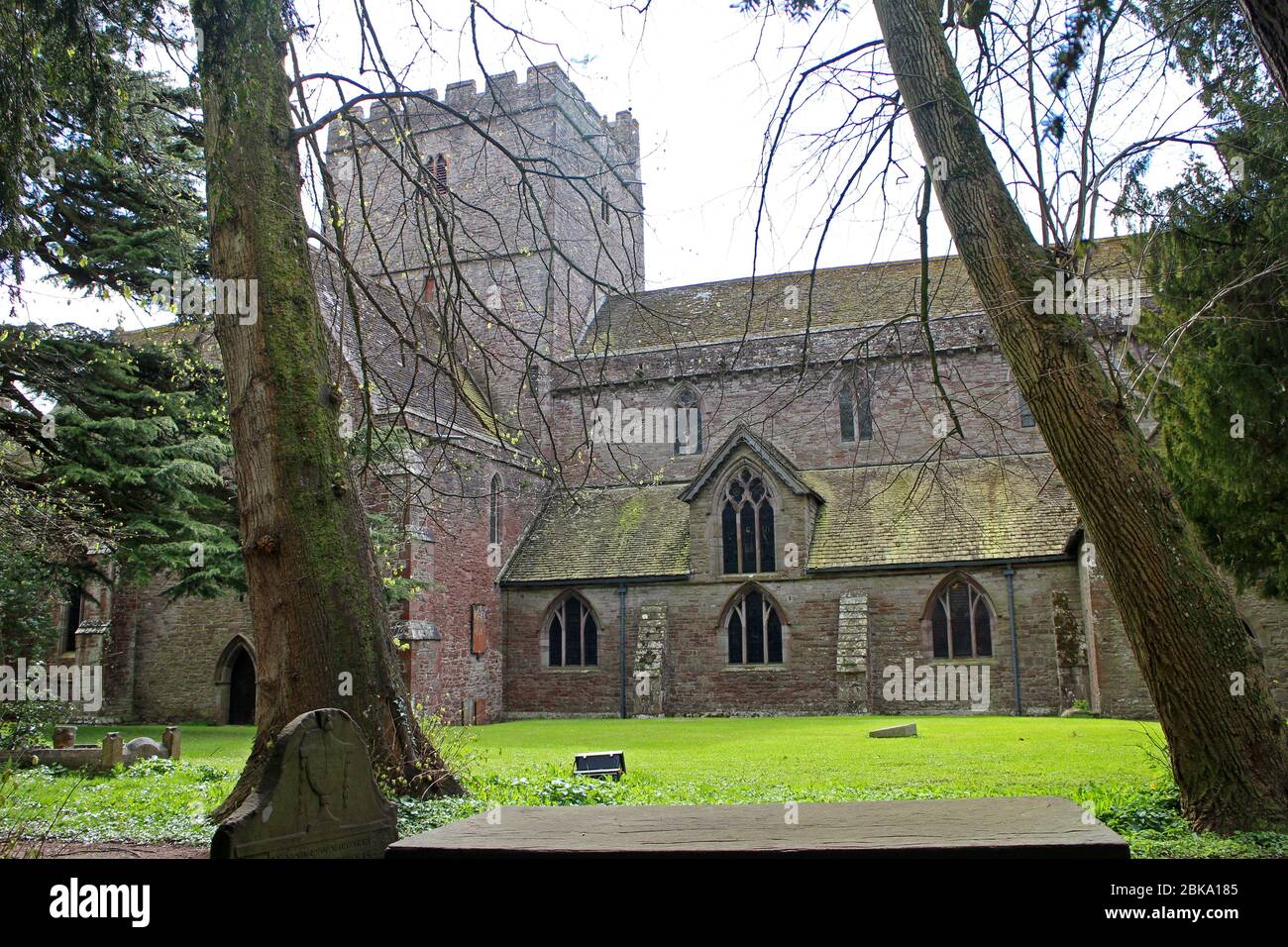 Brecon Cathedral Church of St John, Wales Stock Photo - Alamy