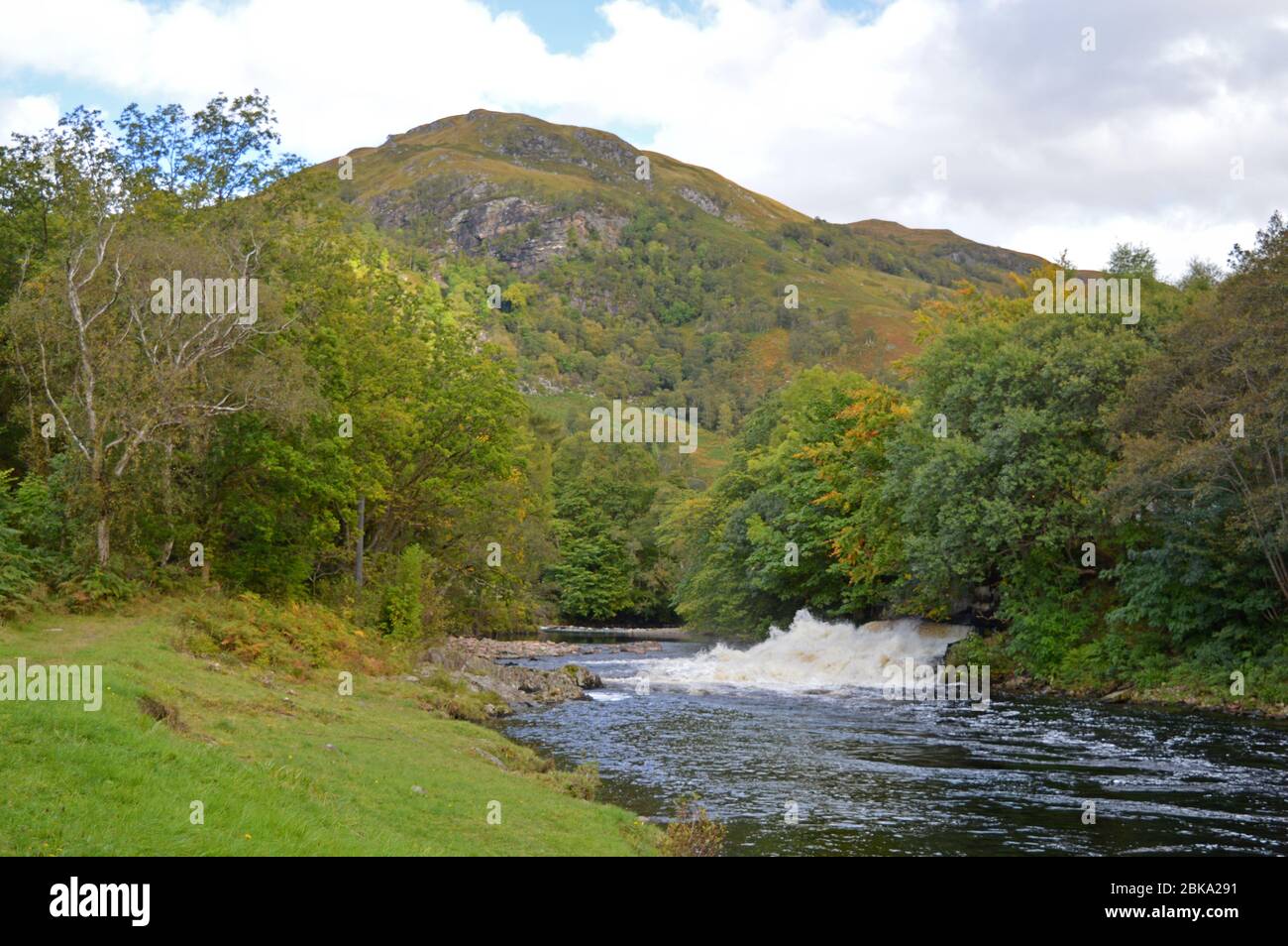Waterfall River Leven, Kinlochmore, Scotland Stock Photo - Alamy
