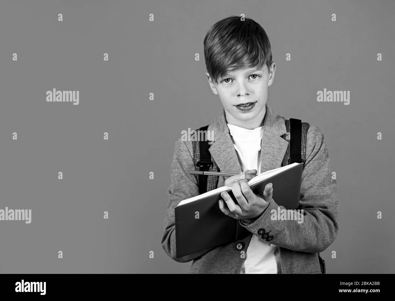 Homework. Writing notes. Nerd lifestyle. Boy studying. Basic education ...