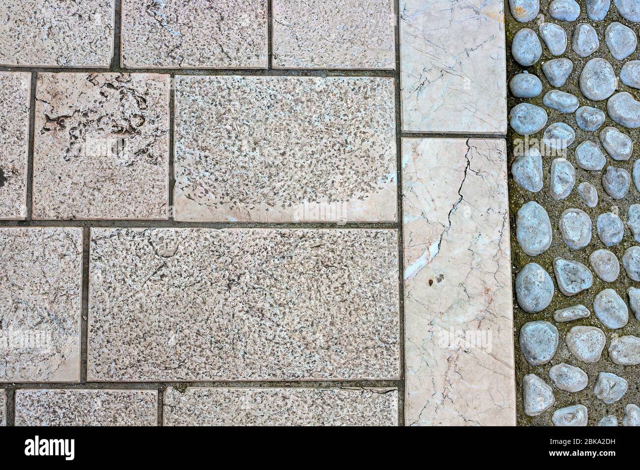 The bridge is a stone road, paving stones. Beautiful paving stones on ...