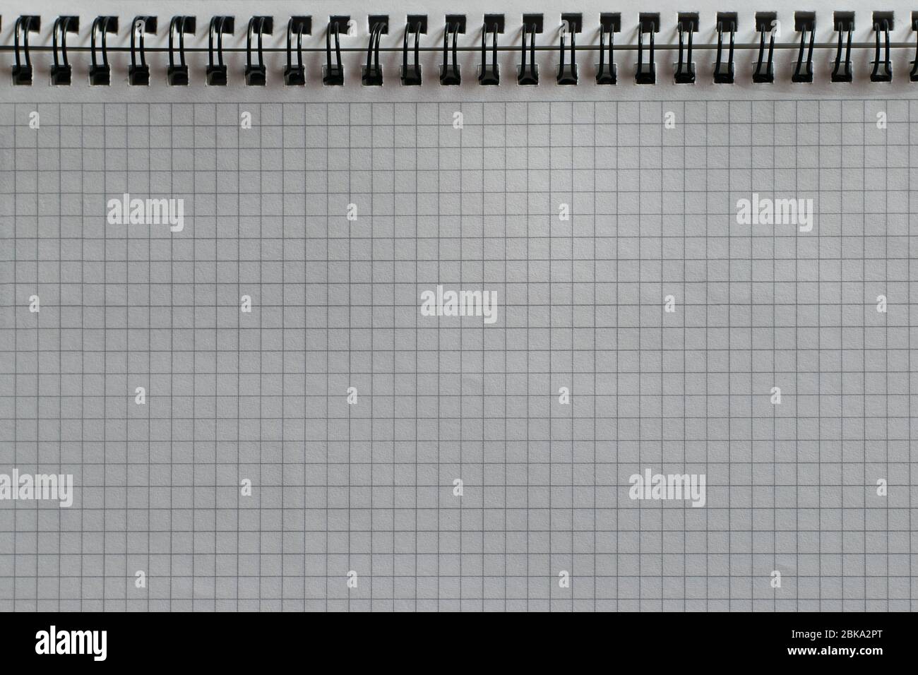 blank sheet of notepad with rings Stock Photo - Alamy