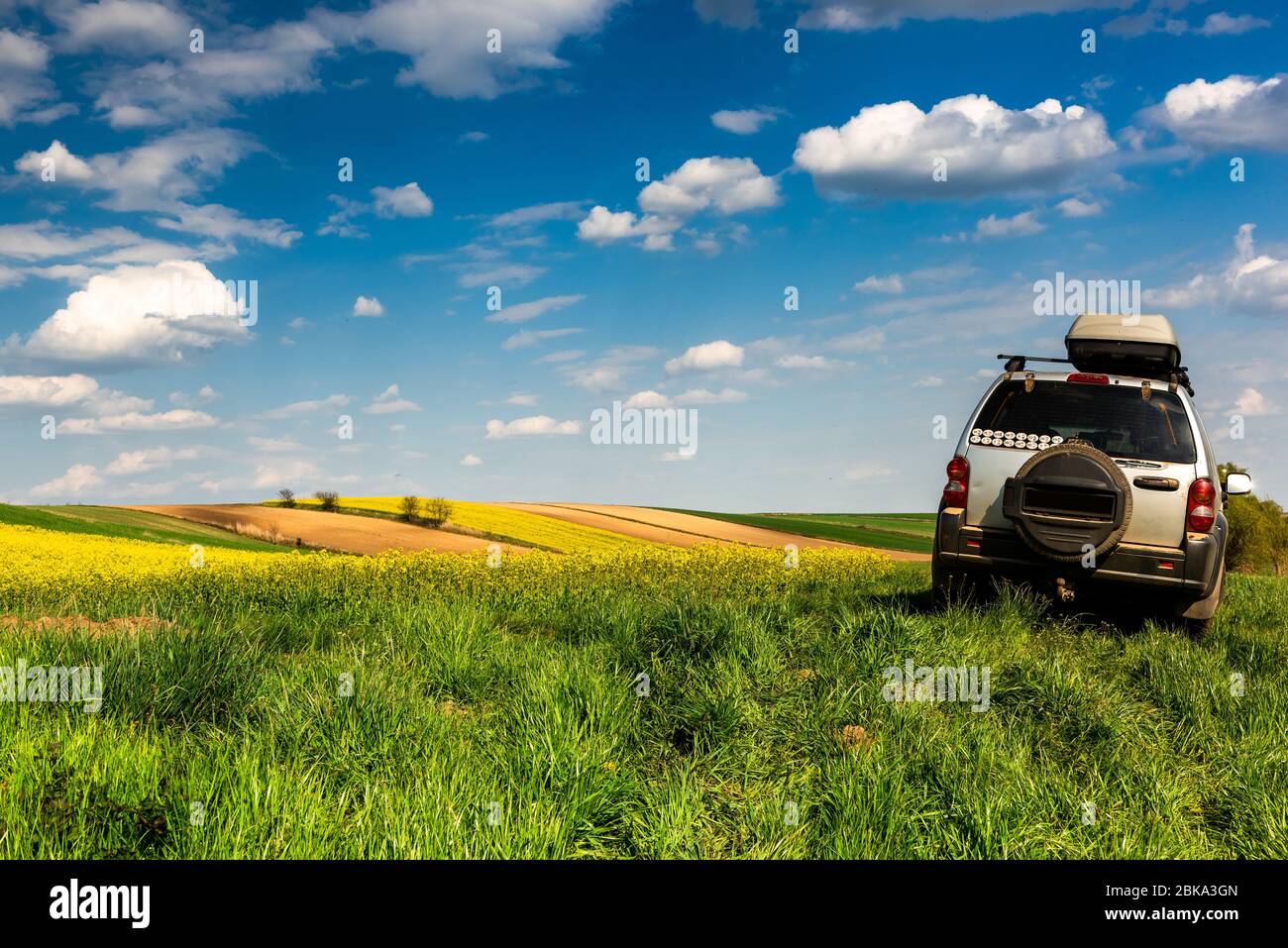 Outdoor Car Adventure in Beautiful Rural Countryside Stock Photo - Alamy