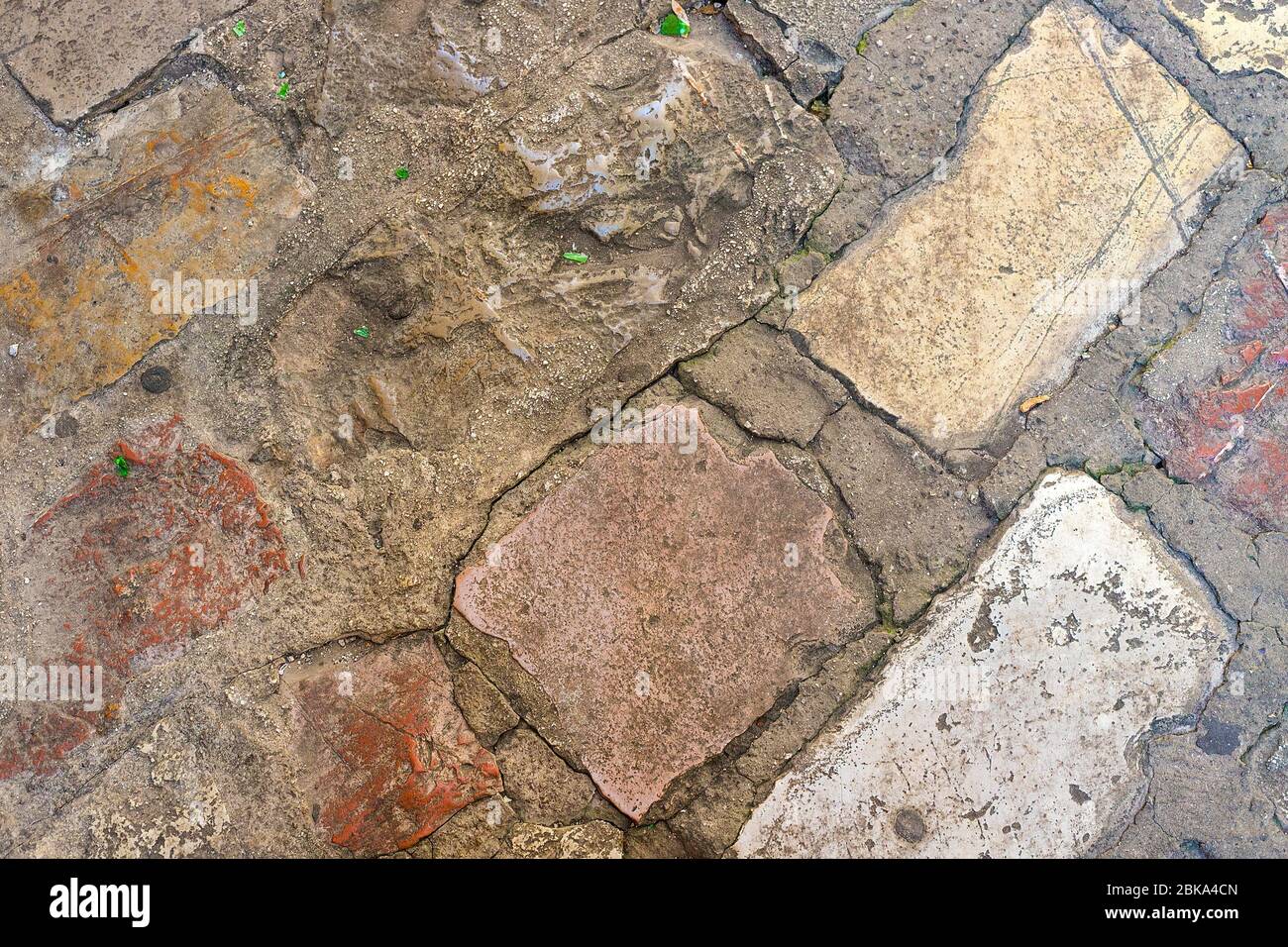 The bridge is a stone road, paving stones. Beautiful paving stones on ...