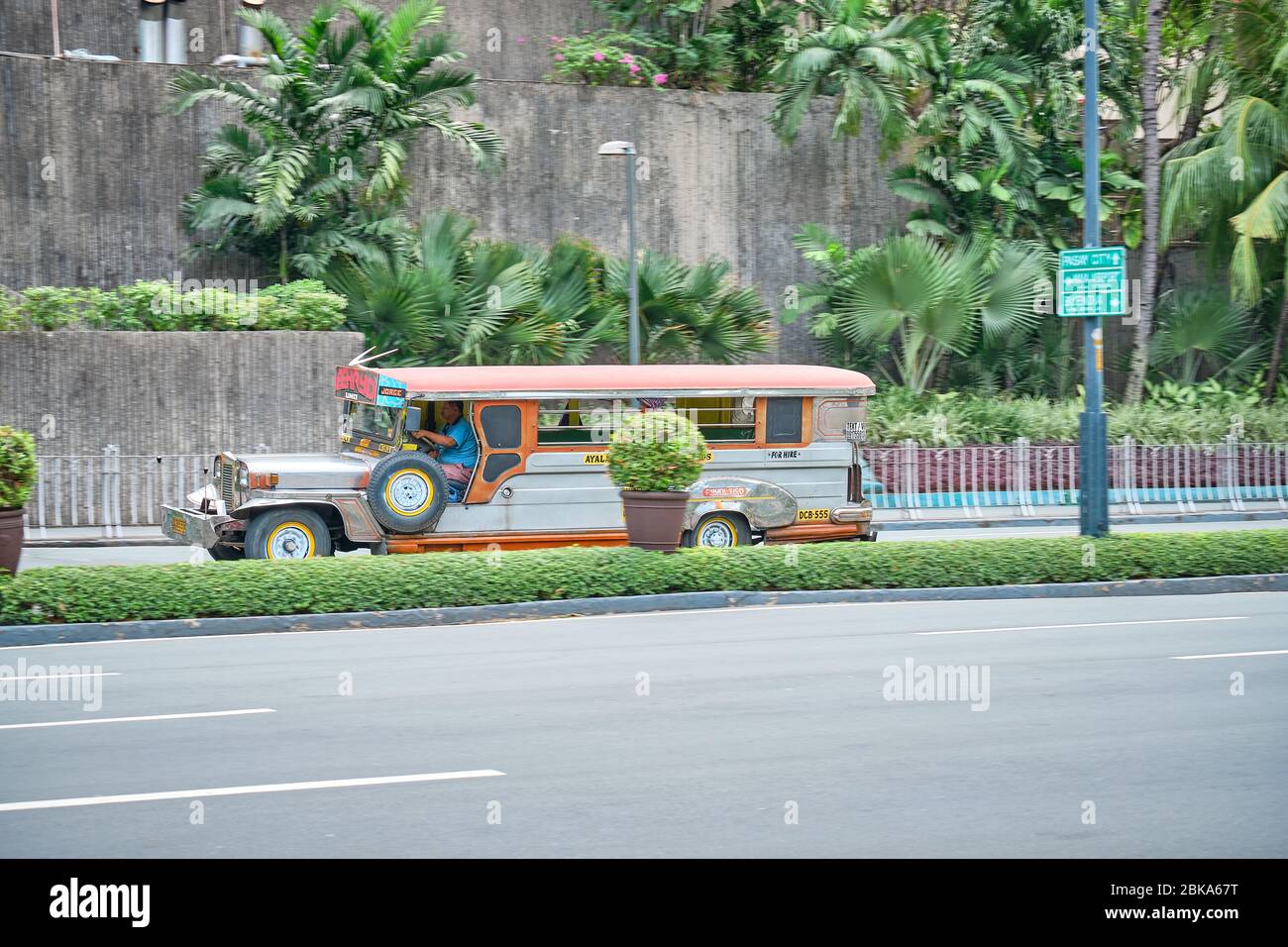 Manila, Philippines - Feb 02, 2020: Jeepneys on the roads of Manila ...
