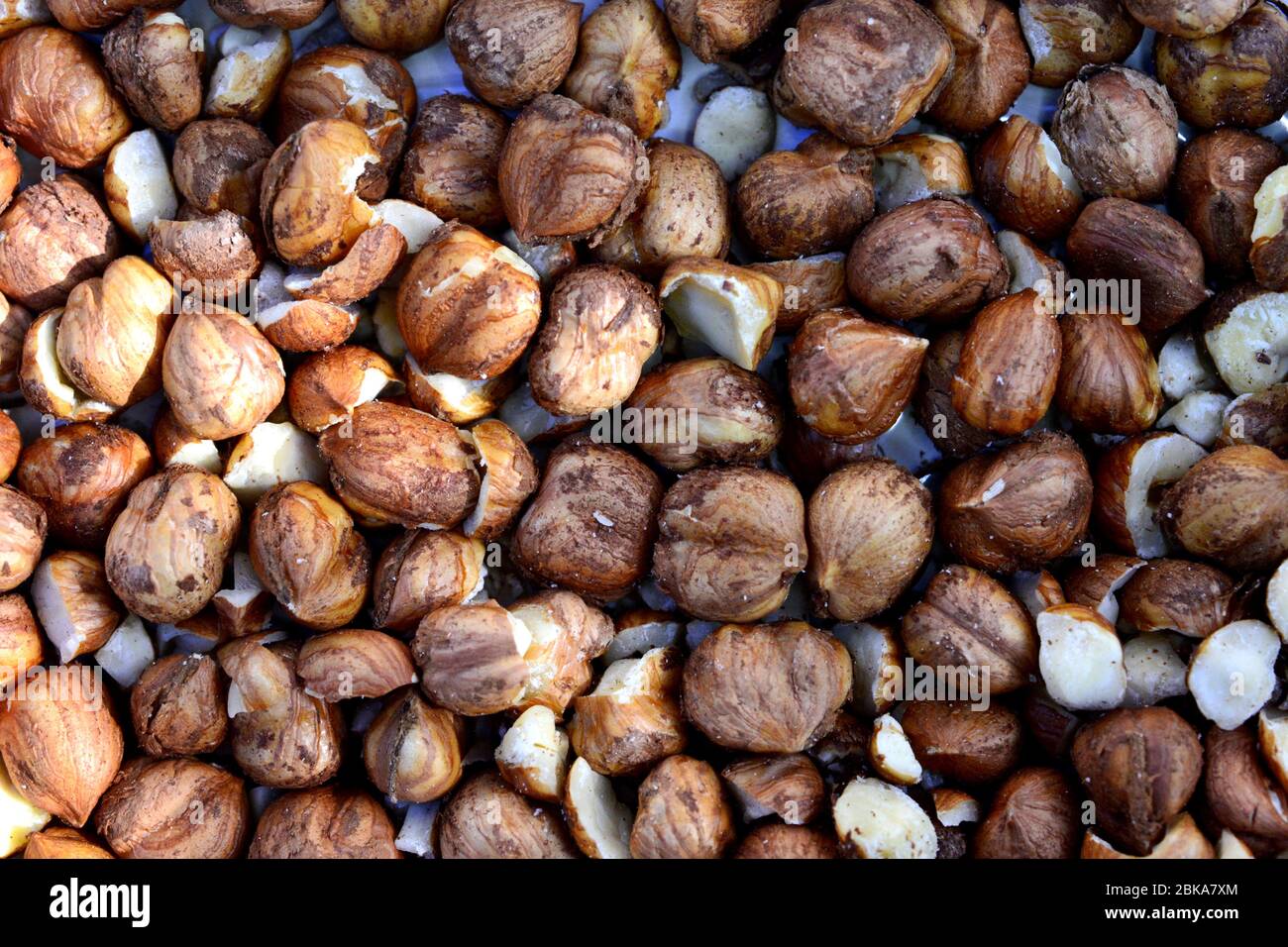 raw organic hazelnuts top view Stock Photo - Alamy