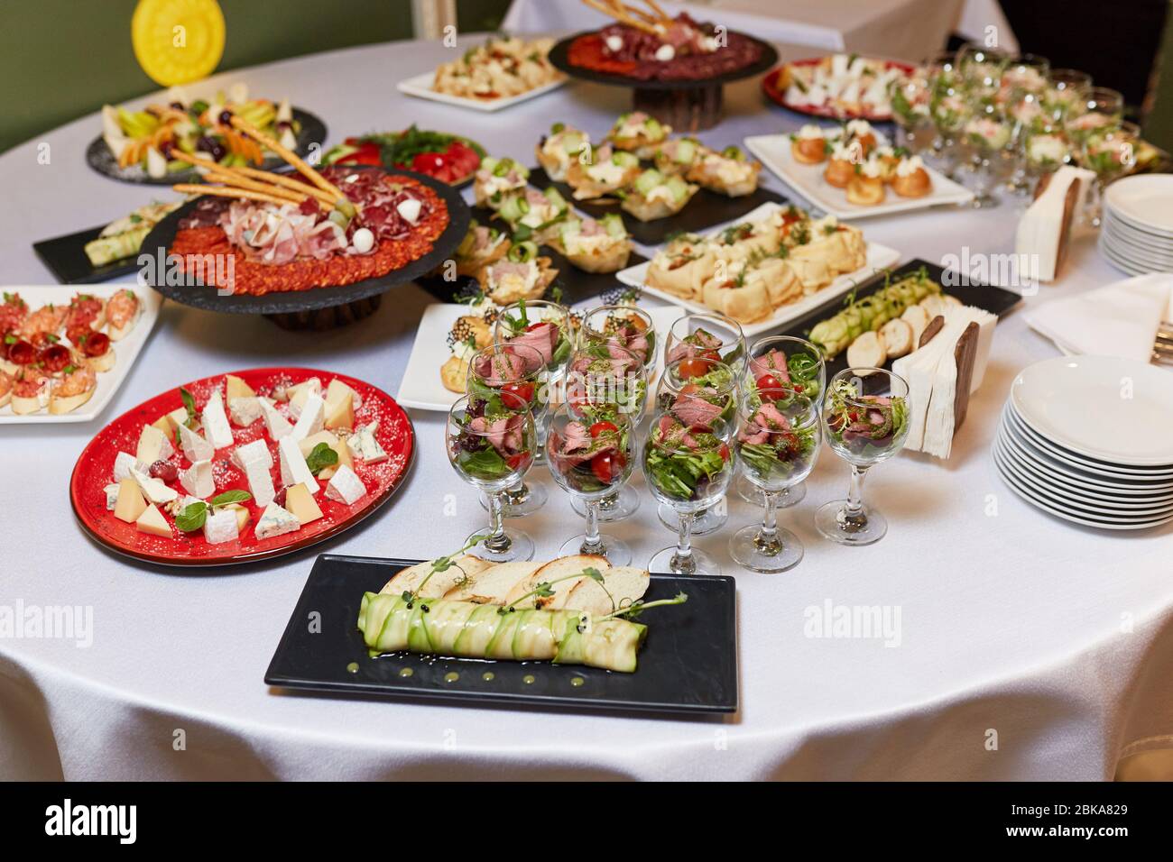 Snacks on the table Stock Photo - Alamy