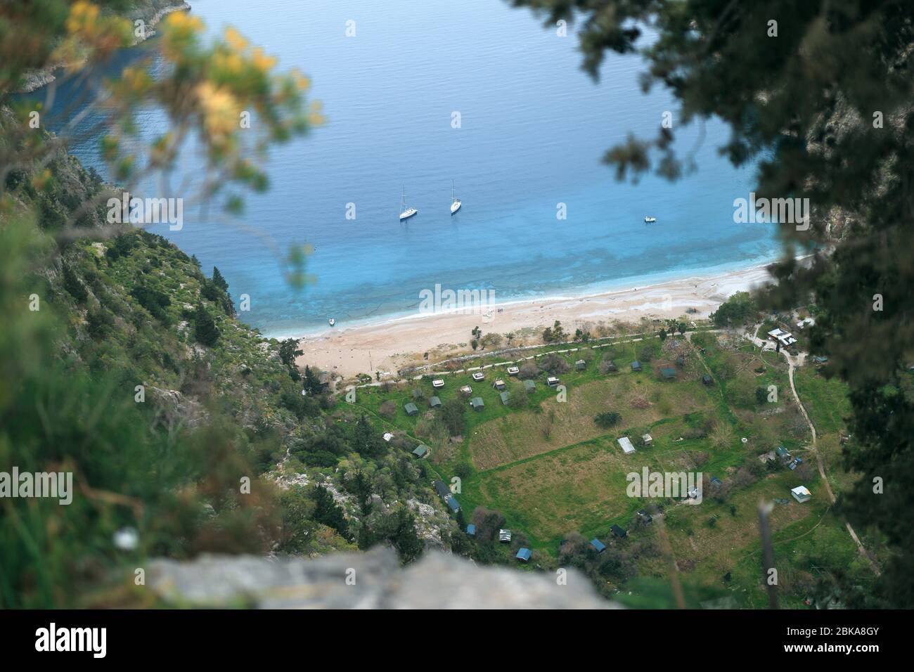 big bay in the sea, top view Stock Photo - Alamy