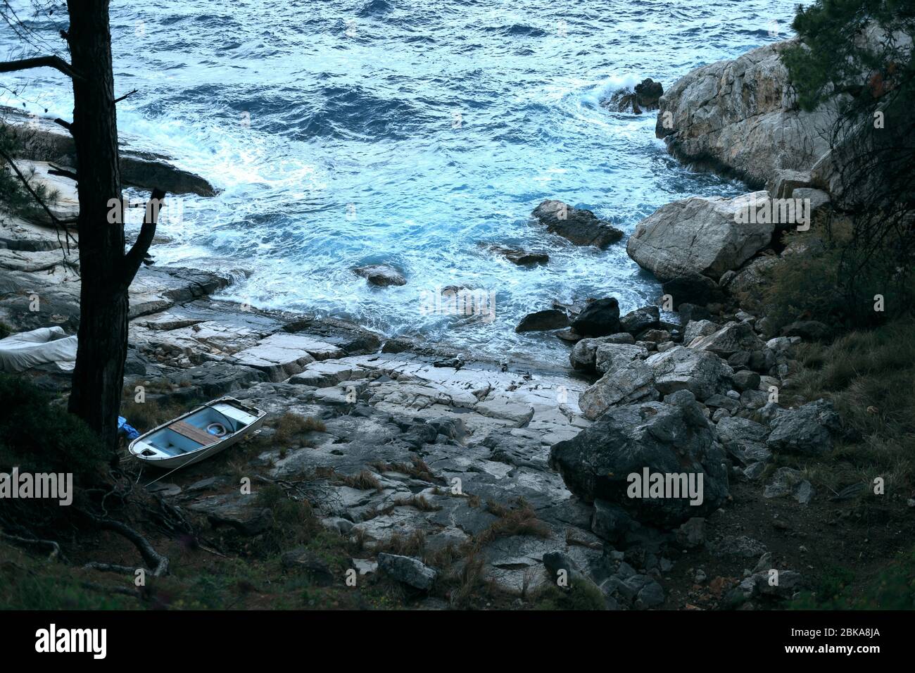 big bay in the sea, top view Stock Photo - Alamy