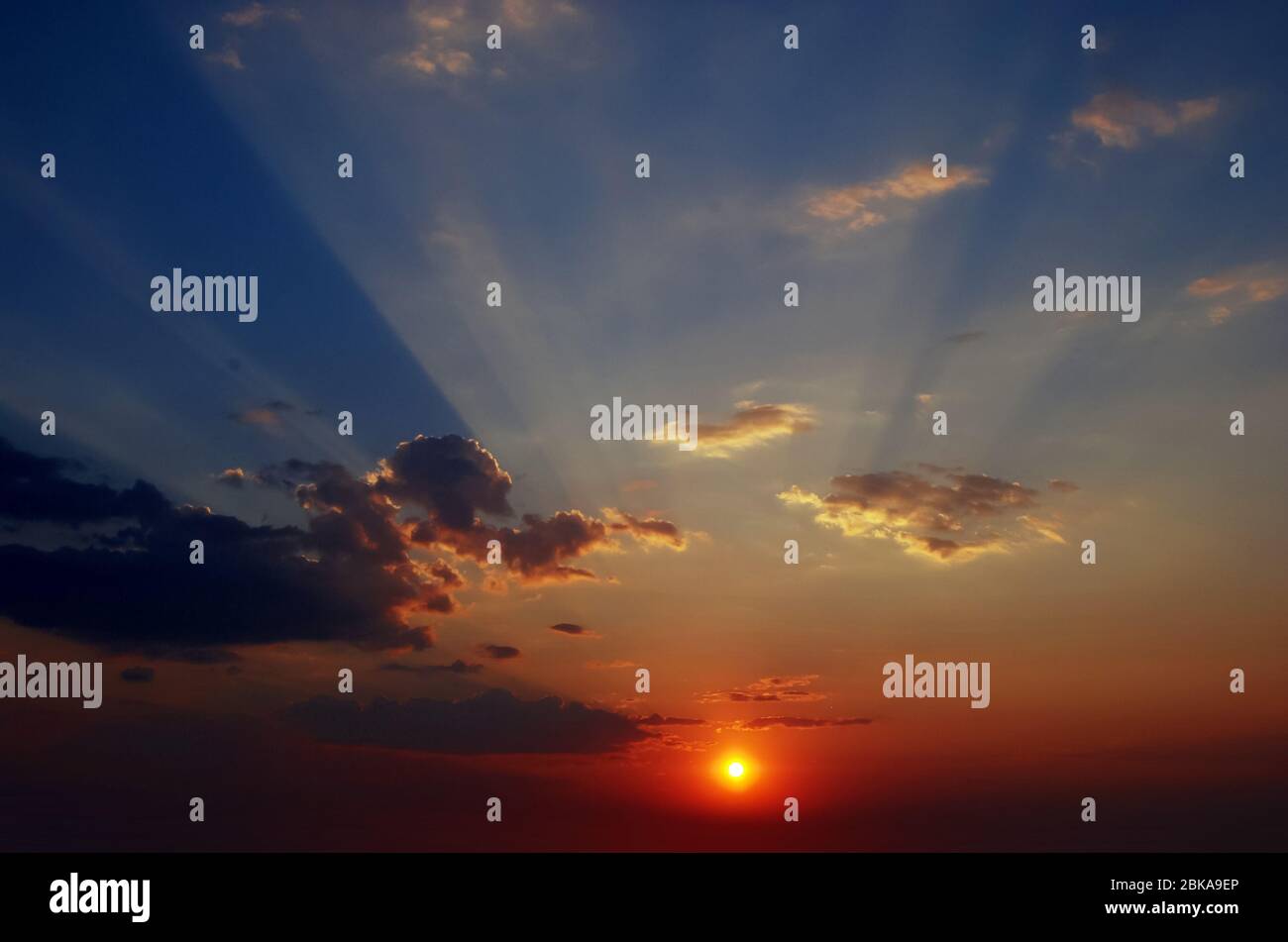 skies in different hours of day with color and clouds Stock Photo - Alamy
