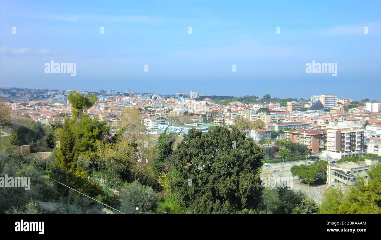 View from above of the Italian city of Giulianova Stock Photo - Alamy