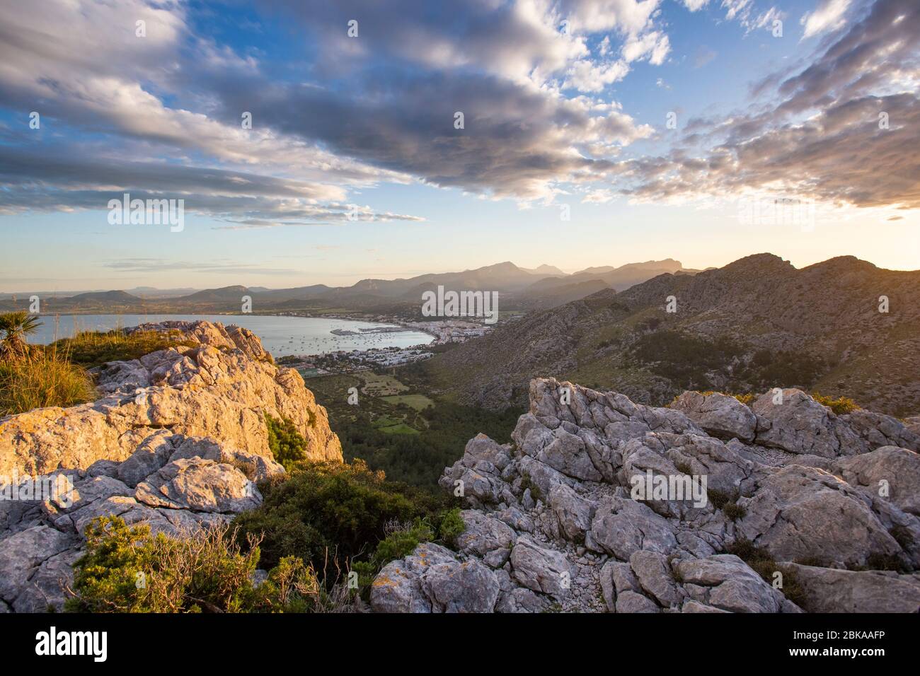 Sunset over Cap de Formentor as seen from near the Albercutx Watchtower ...