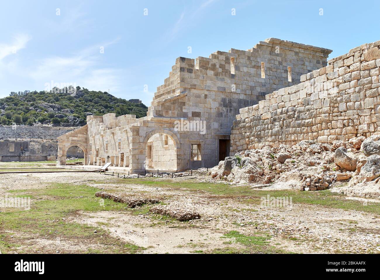ancient castle of stones and shellfish, amphitheater Stock Photo - Alamy