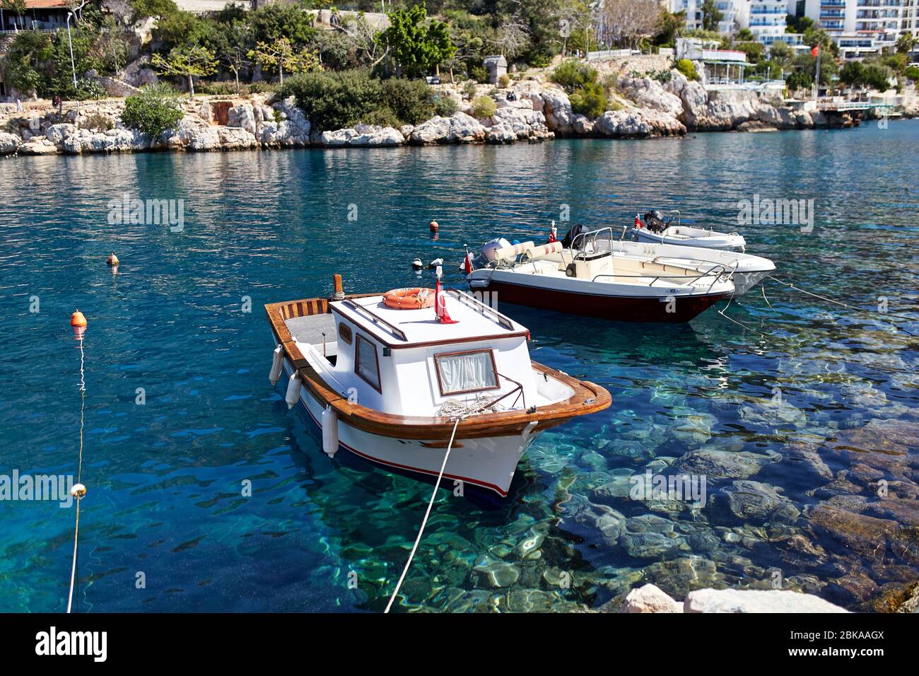 boats in the sea bay Stock Photo - Alamy