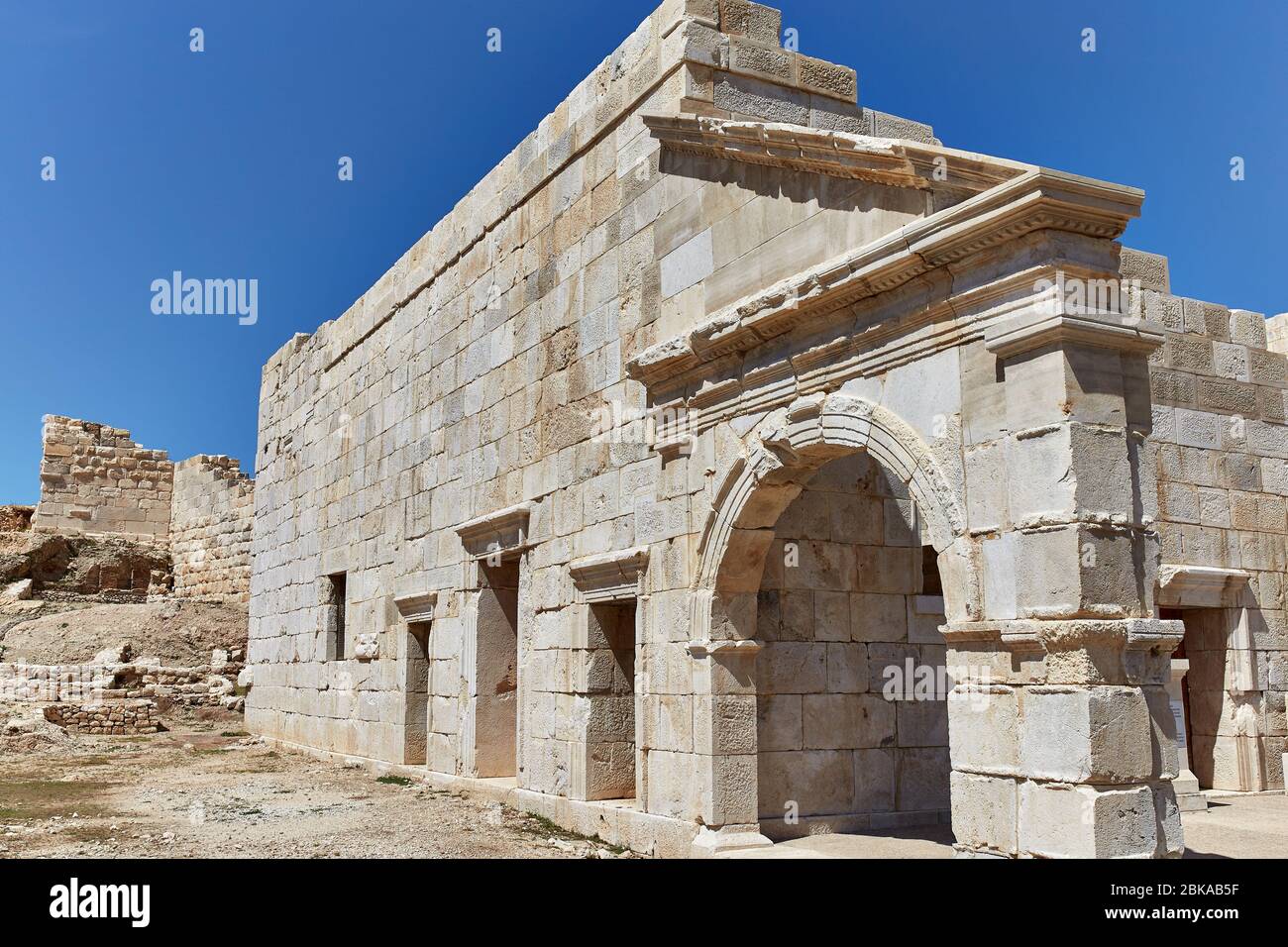 ancient castle of stones and shellfish, amphitheater Stock Photo - Alamy