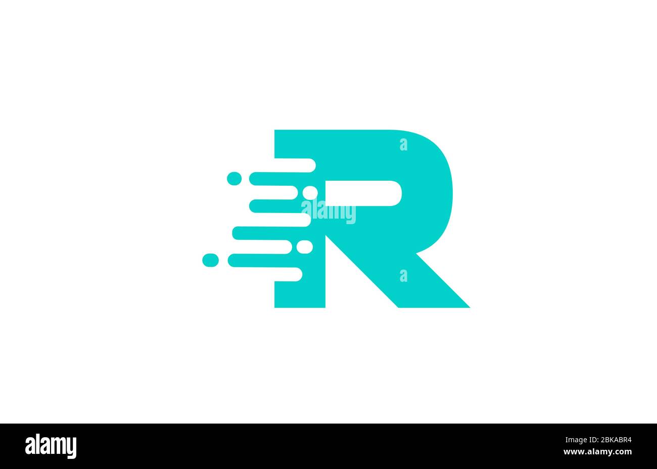 green R alphabet letter logo icon for company and business Stock Vector ...