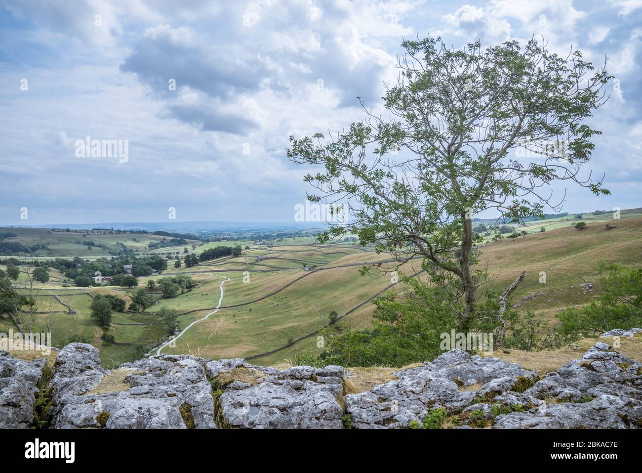 Views from the top of Malham Cove, Yorkshire Stock Photo - Alamy