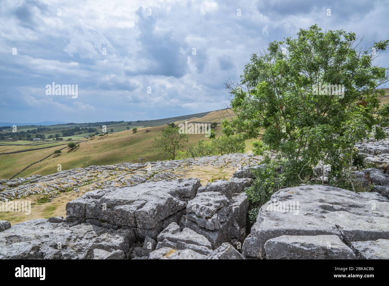 Views from the top of Malham Cove, Yorkshire Stock Photo - Alamy