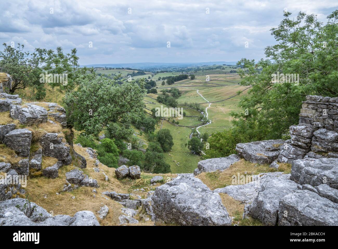 Views from the top of Malham Cove, Yorkshire Stock Photo - Alamy