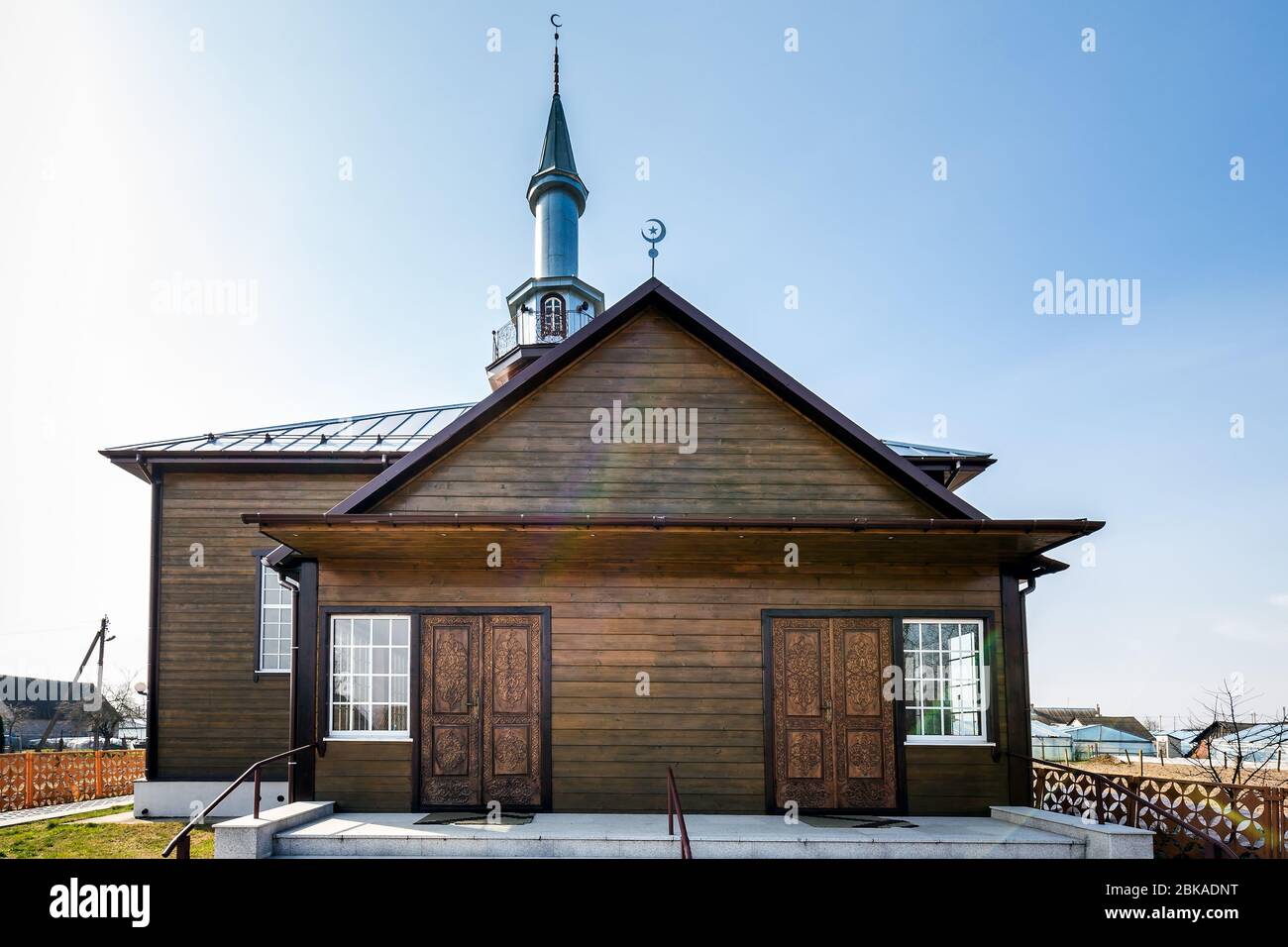 A mosque in the city of Ivye was built in 1884. Architectural monument ...