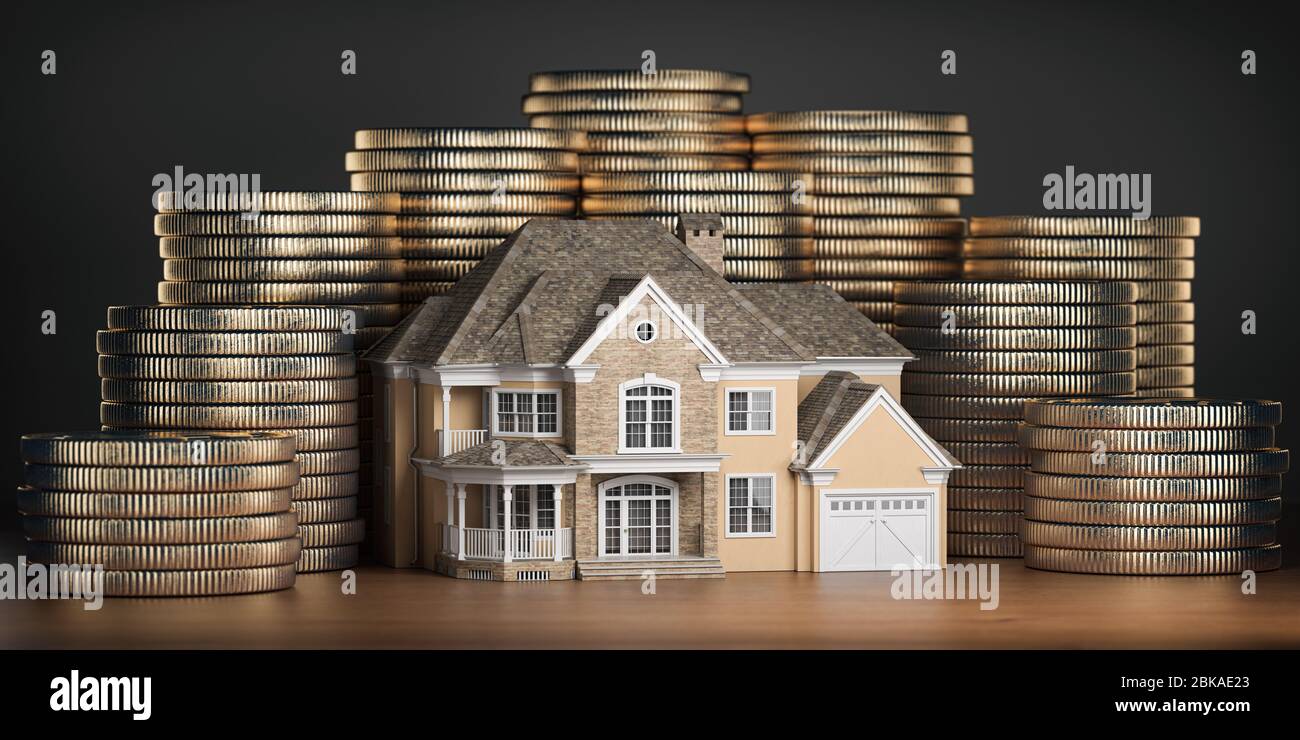 Money and a house hi-res stock photography and images - Alamy