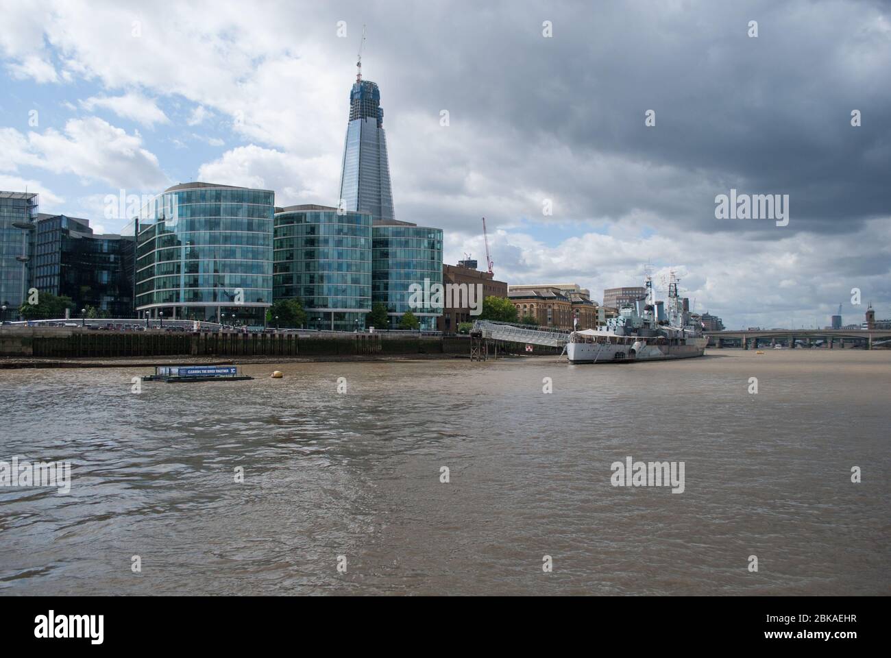 More London Tower Under Construction Skyscraper Glass Cladding Crane ...