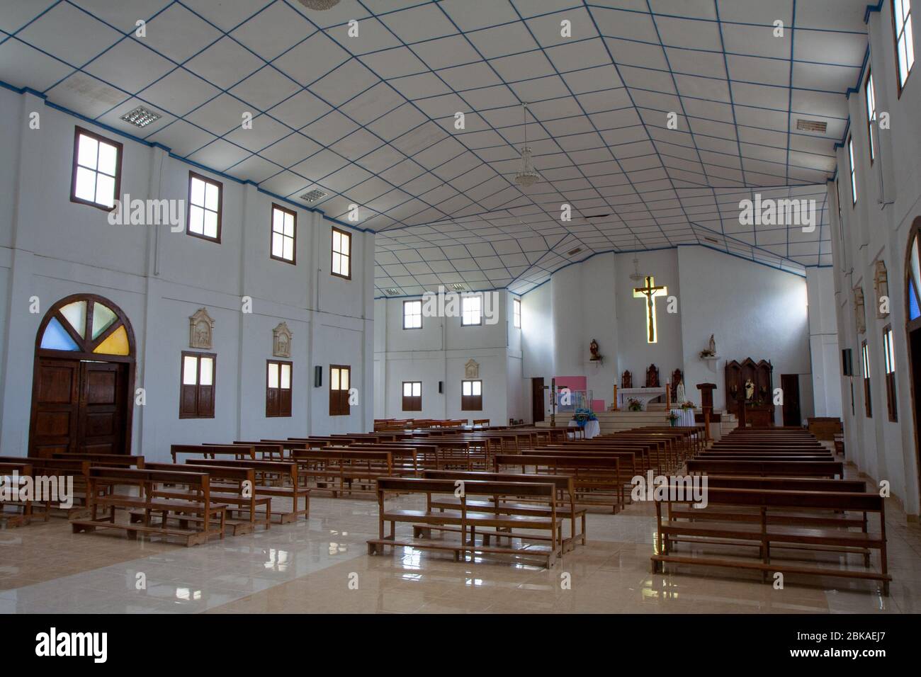 Igreja de Maubisse. Maubisse is a historic town in the hills 70 km ...