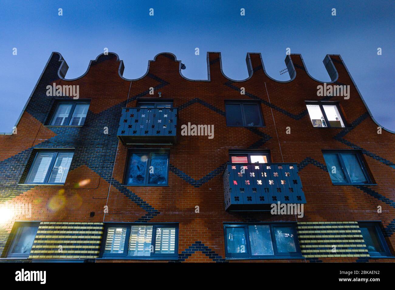 A view of housing on Islington Square, Ancoats, Manchester Stock Photo ...