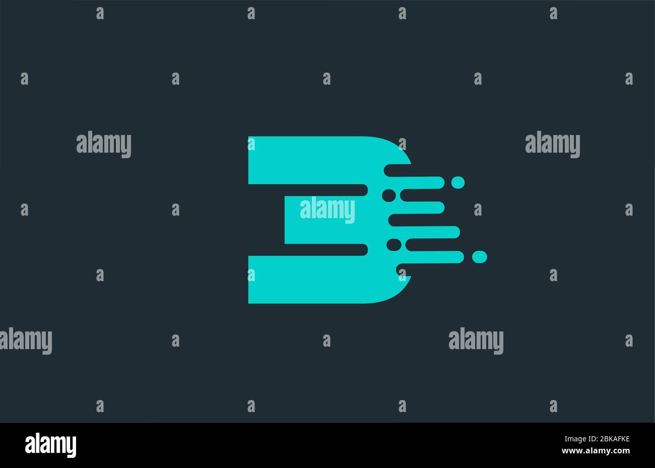 3 three blue number logo icon with line design for business and company ...