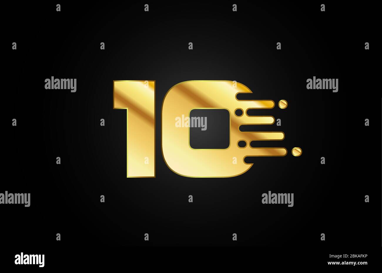 Number 10 logo icon modern Stock Vector Images - Alamy