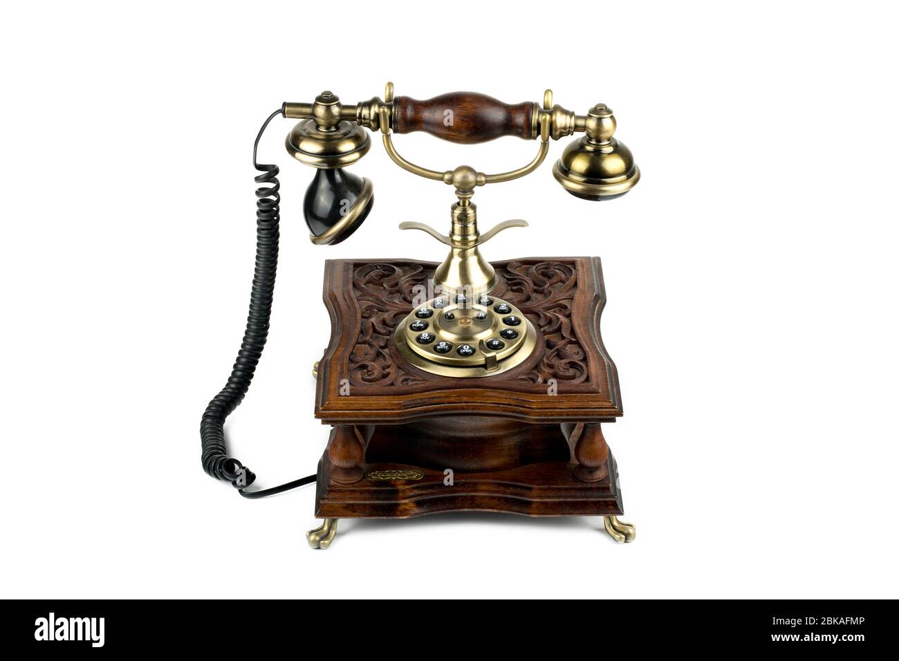 Old landline phone on Cut Out Stock Images & Pictures - Alamy