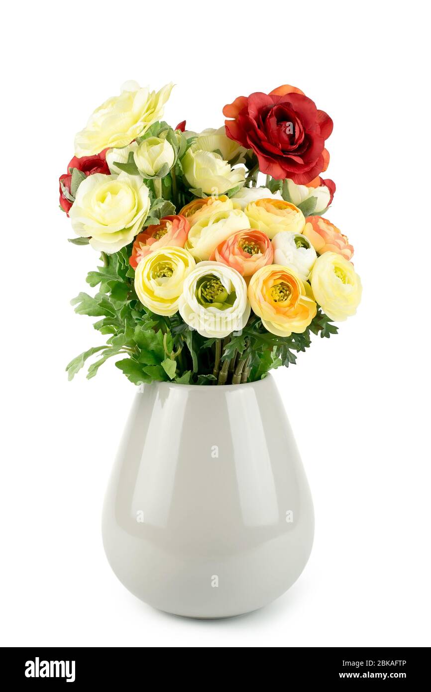 White window flowers green Cut Out Stock Images & Pictures - Alamy