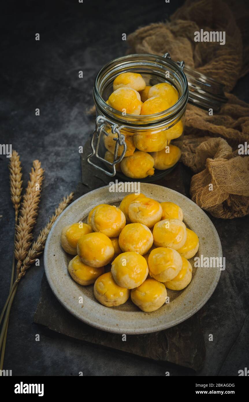 Indonesian pineapple tart cookies / Nastar served to celebrate Idul ...