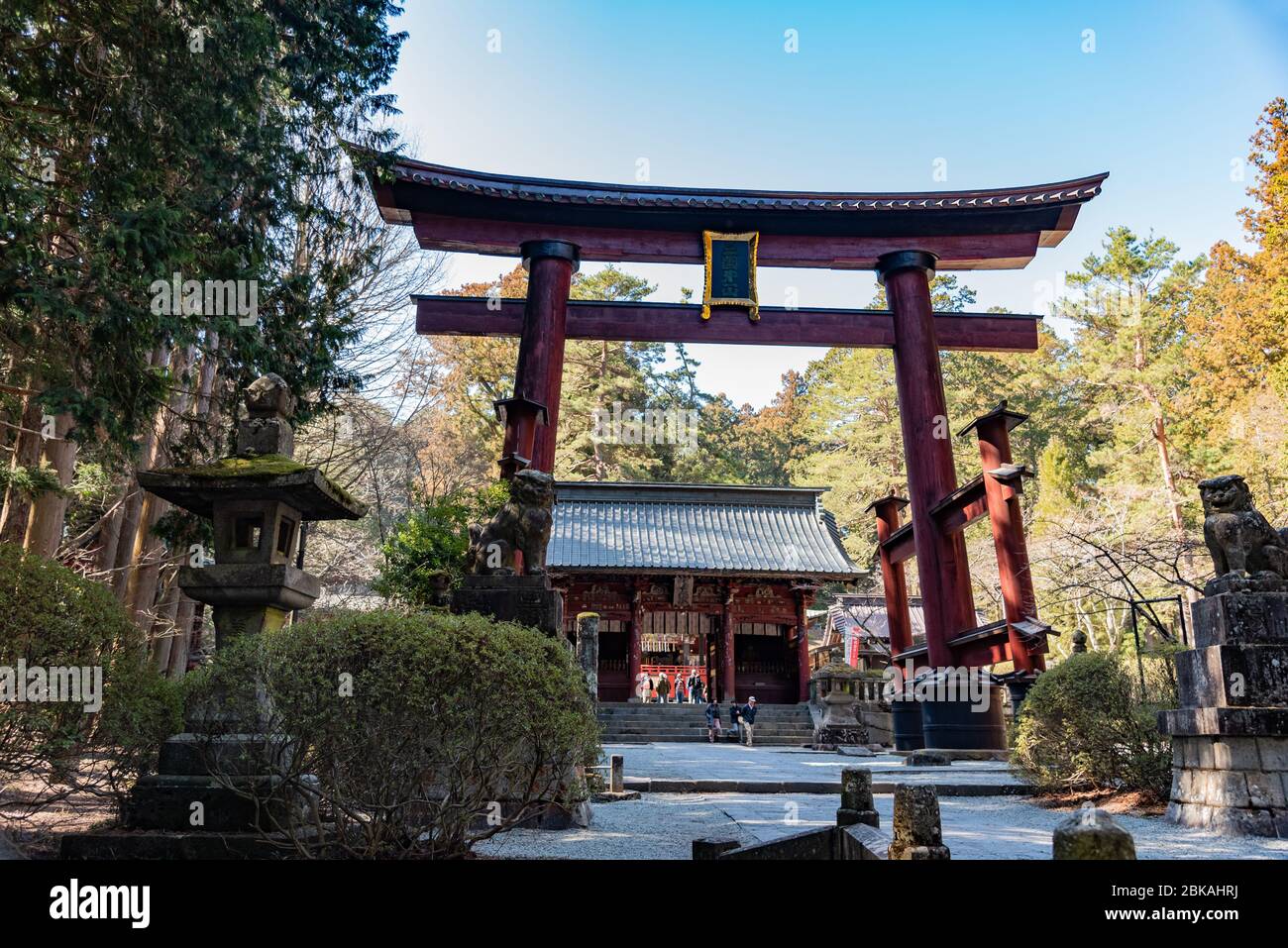 Gate to the temple Stock Photo - Alamy