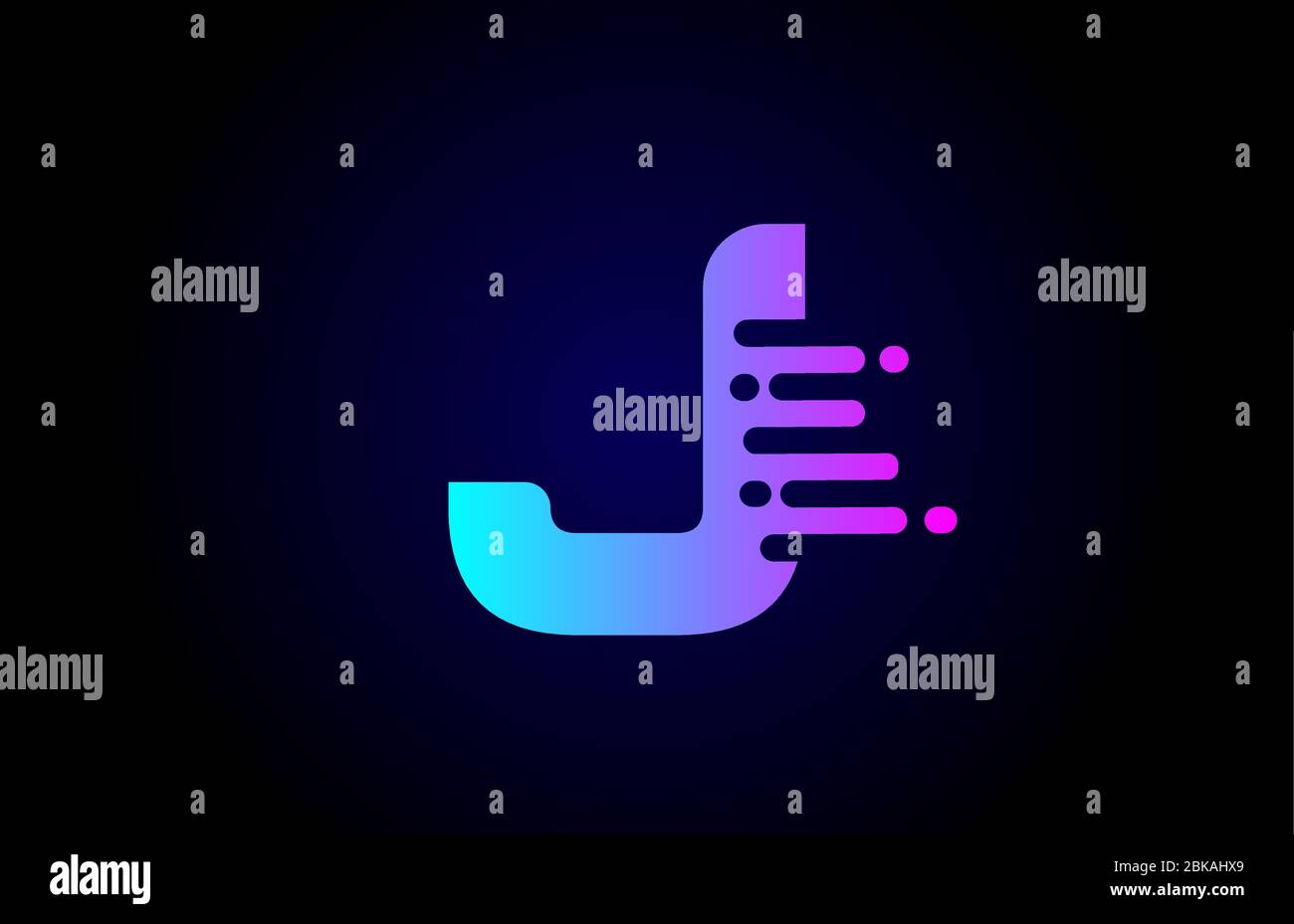 J letter logo hi-res stock photography and images - Alamy
