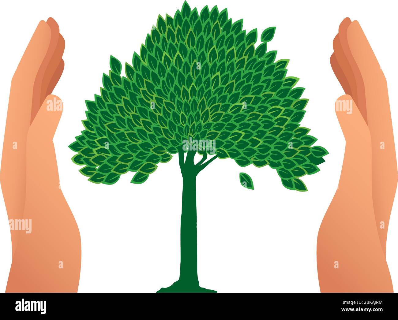Caring hand Stock Vector Images - Alamy