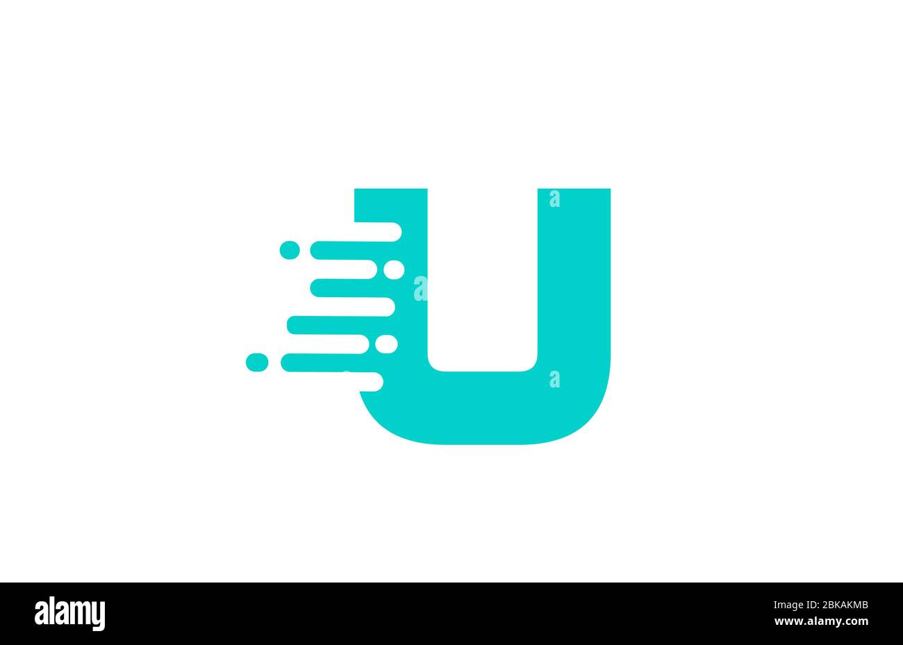 green U alphabet letter logo icon for company and business Stock Vector ...
