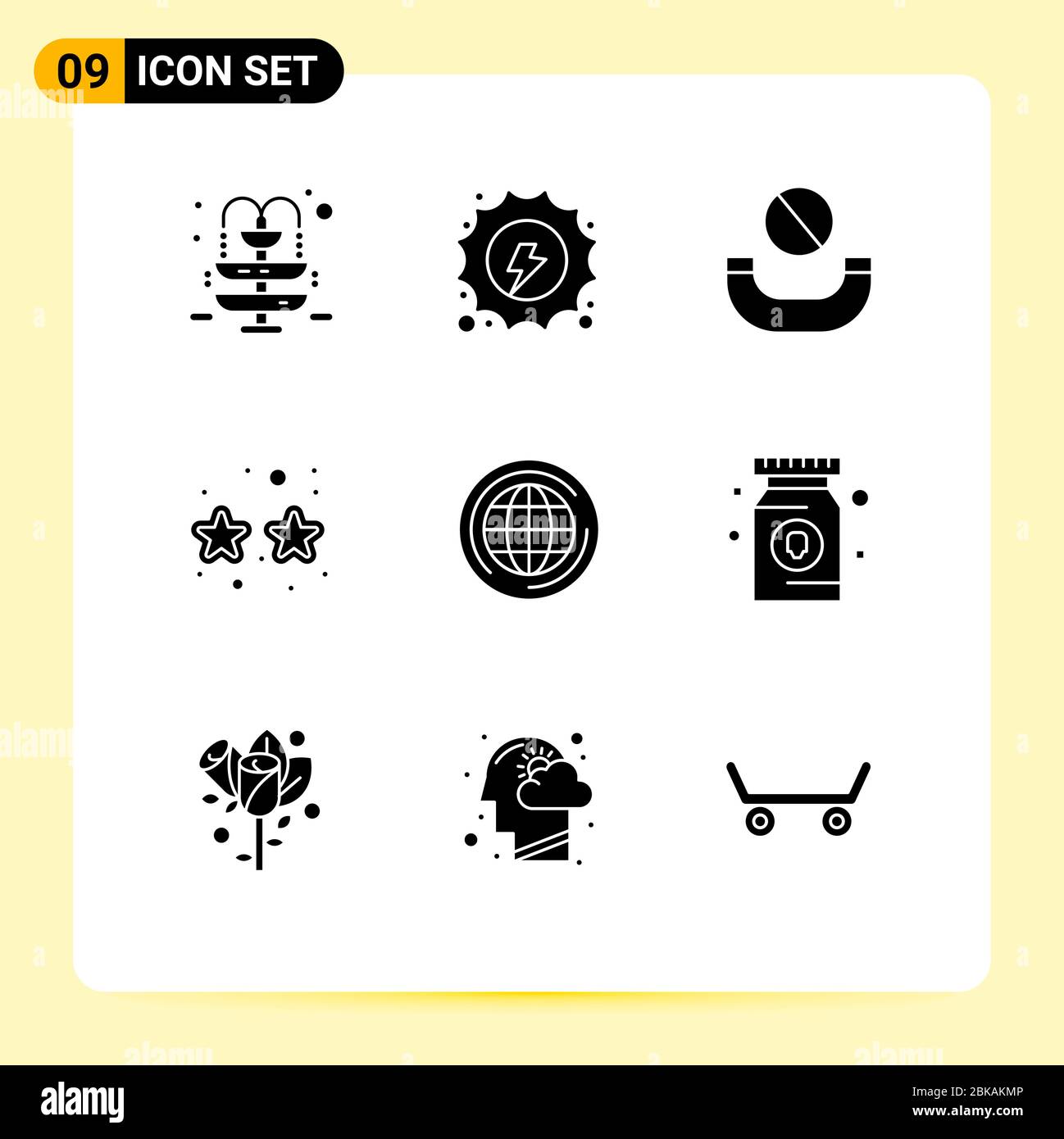 World globe fountain Stock Vector Images - Alamy